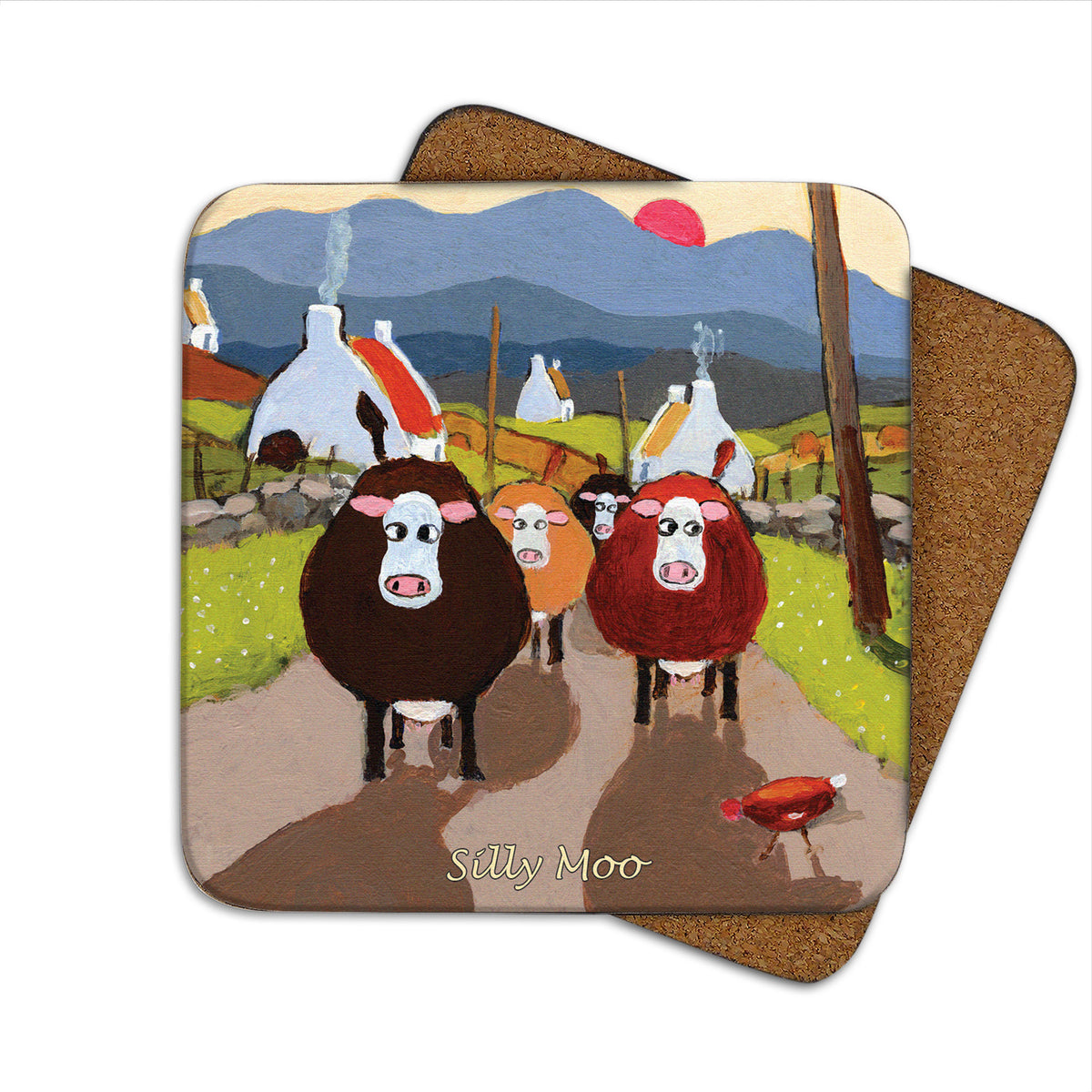 Silly Moo Coaster by Artist Thomas Joseph – The Whimsical World of ...